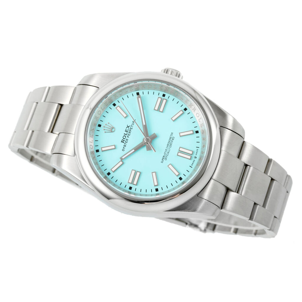 Replica Rolex Oyster Perpetual 41mm tiffany Replica Uhr bei uns im Shop.