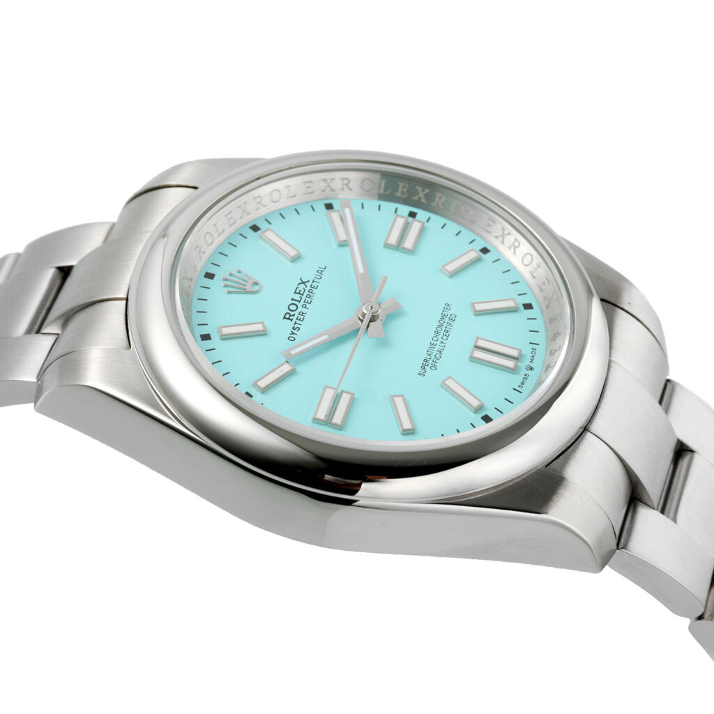 Replica Rolex Oyster Perpetual 41mm tiffany Replica Uhr bei uns im Shop.